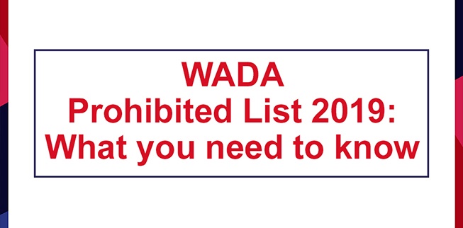 WADA Prohibited List 2019: What you need to know | UK Anti-Doping
